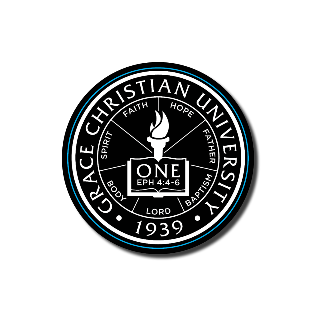 Die-Cut Sticker – Crest – Grace Christian University